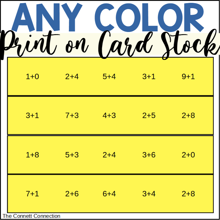 Addition Clip Strips for Sums up to 10 | Made By Teachers