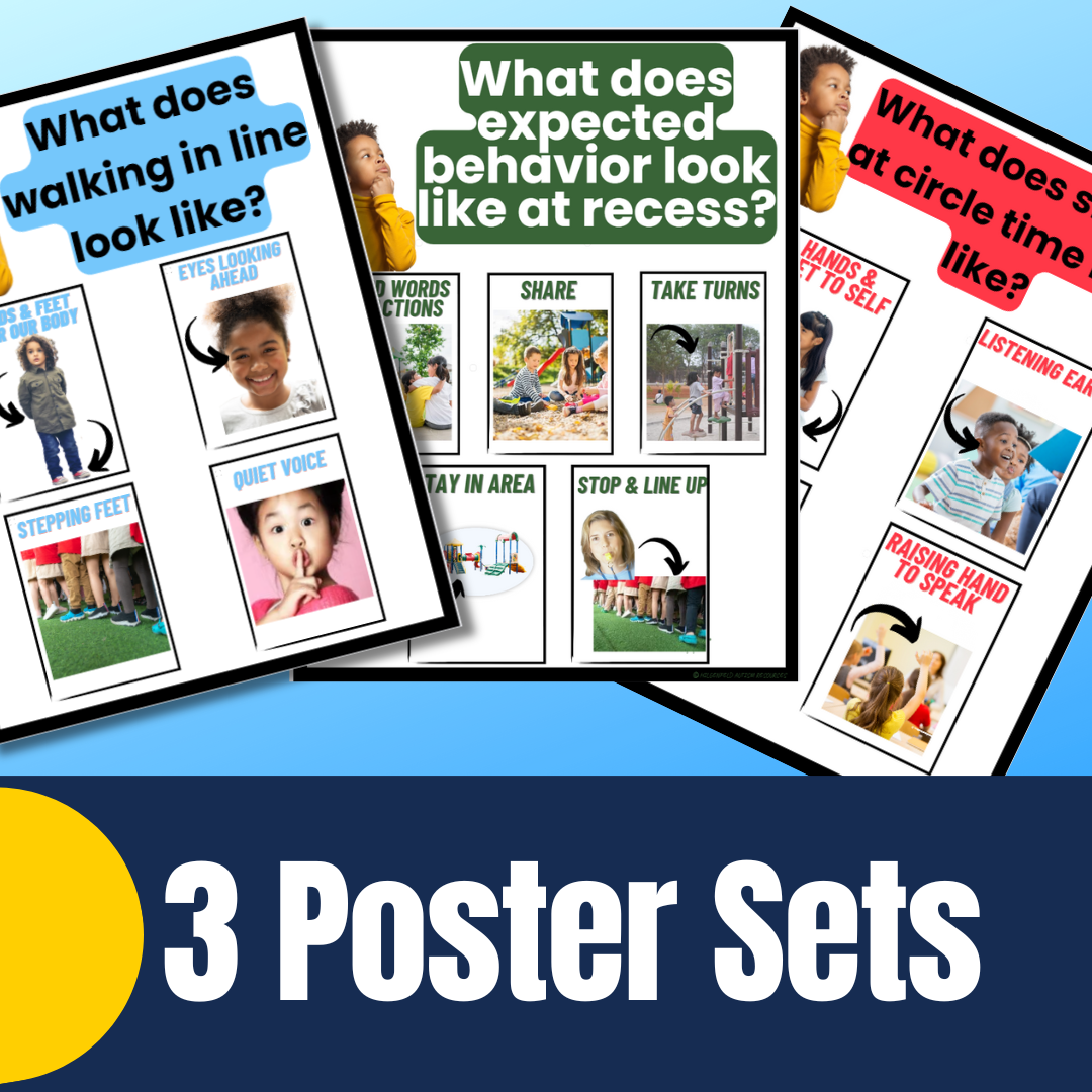 Classroom Rules Bundle Social Skill Stories Posters & Visual Schedules ...