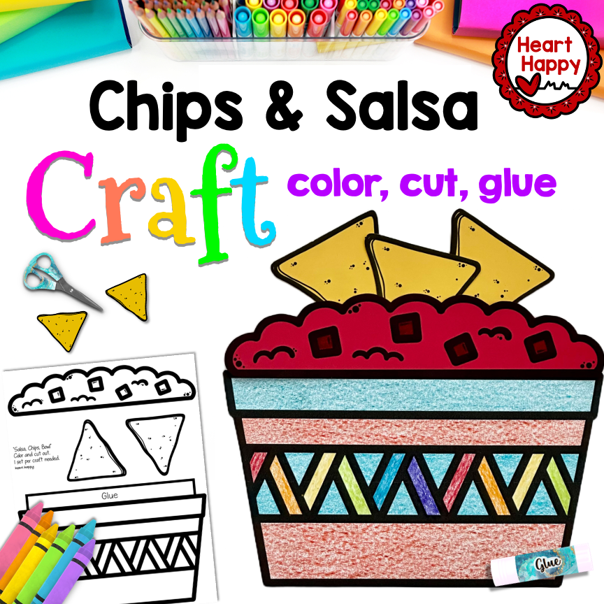 Chips and Salsa Craft | Cinco de Mayo | Texas State Symbols | Snack ...