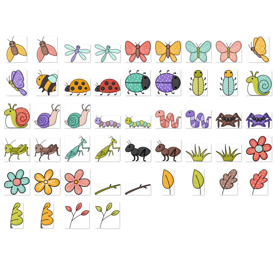 Cute Bug Clipart - Insect Clip Art - Commercial Use OK | Made By Teachers