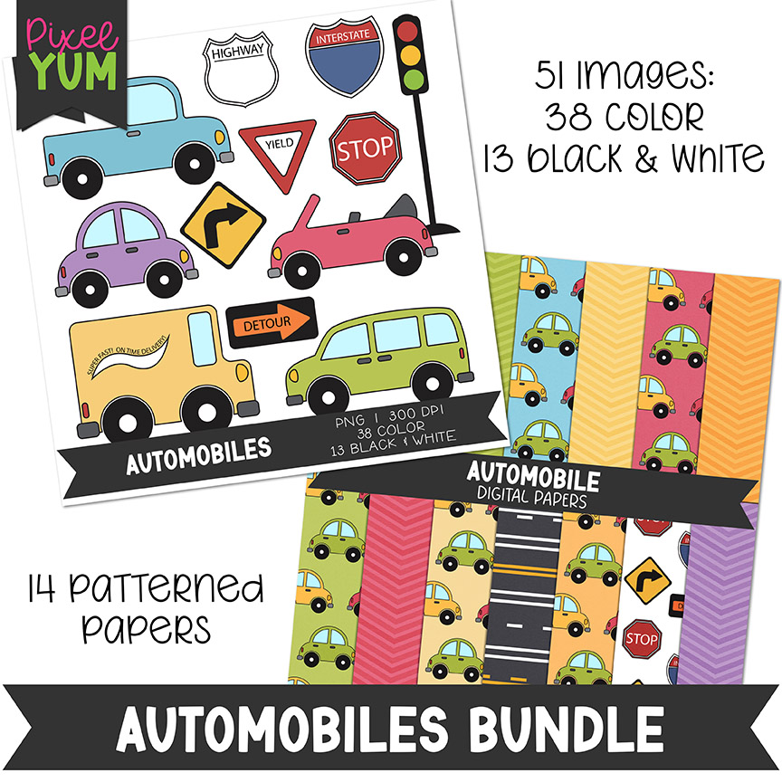 Automobiles Bundle - Commercial Use | Made By Teachers