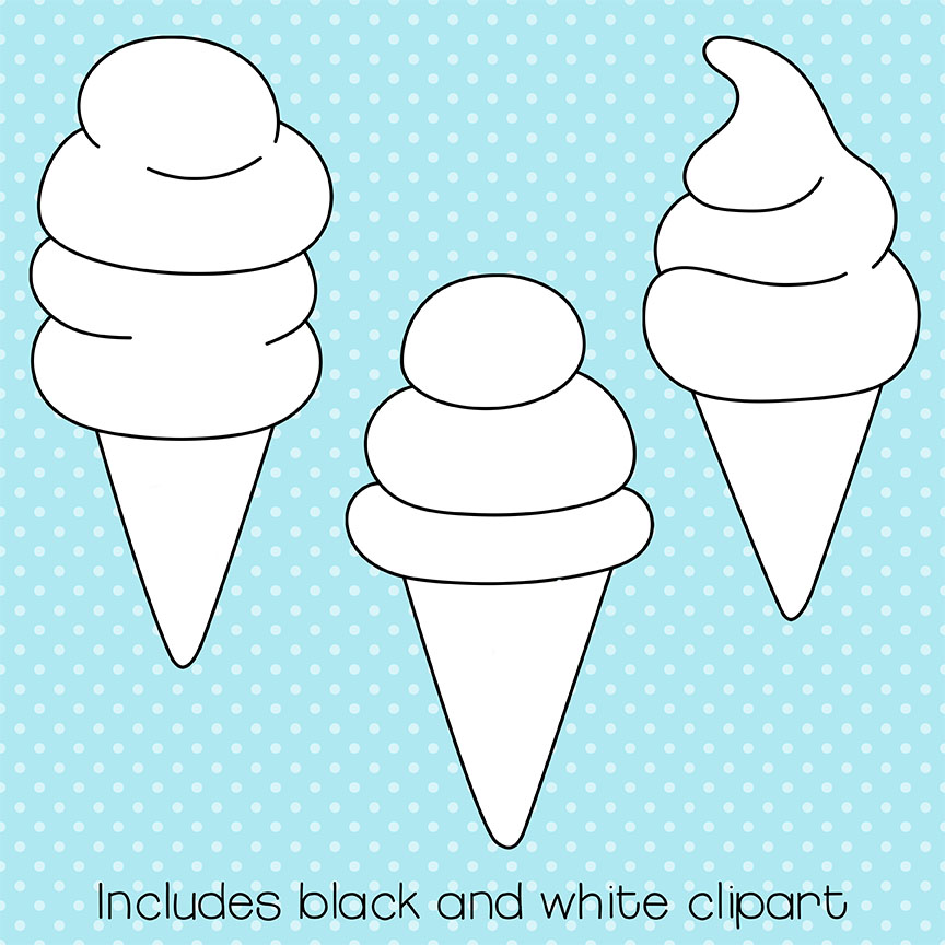 Ice Cream Clipart - Food Clip Art - Commercial Use OK | Made By Teachers