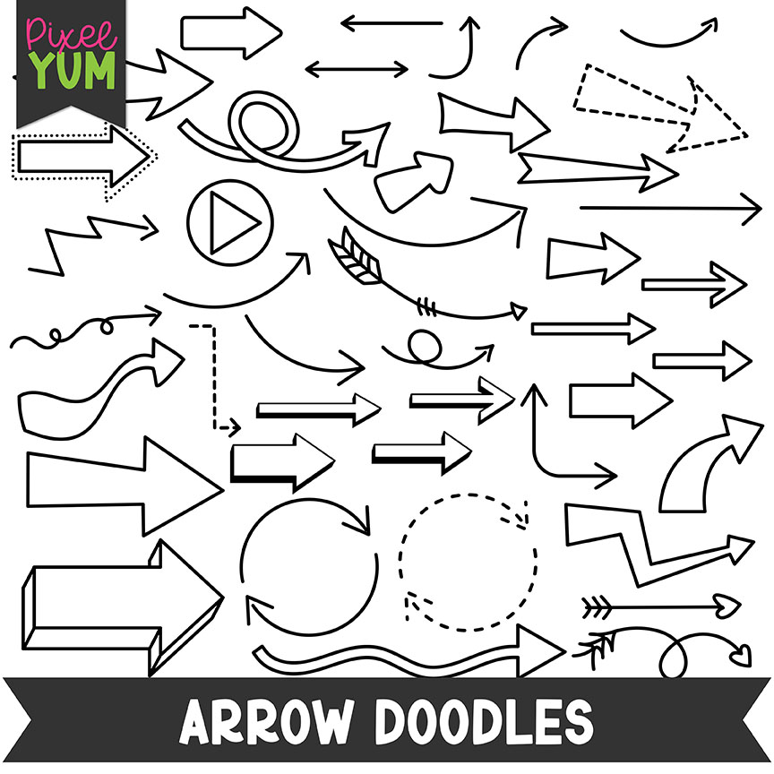 Arrow Doodles - Commercial Use OK | Made By Teachers
