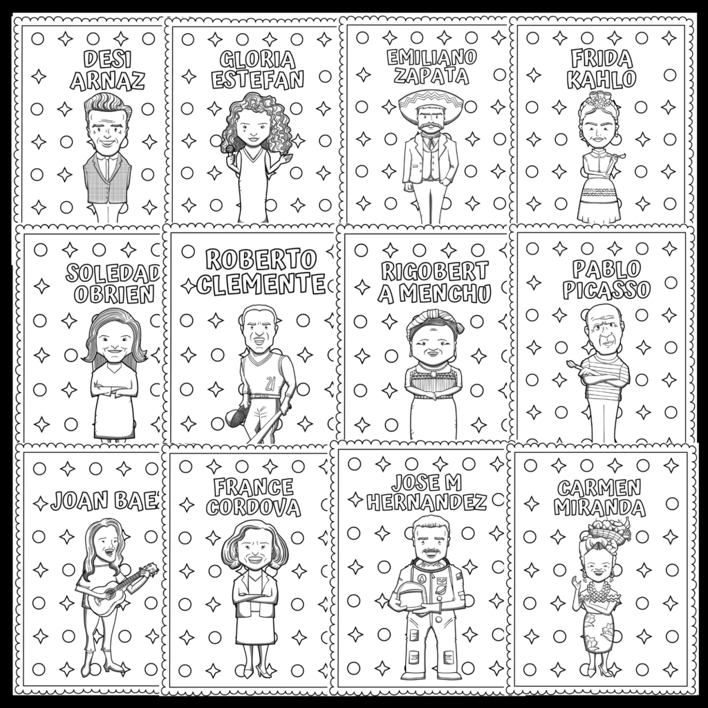 Hispanic heritage month coloring pages | Hispanic heritage month ...