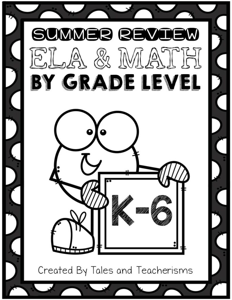 summer-review-independent-work-packet-ela-and-math-skills-k-6-bundle