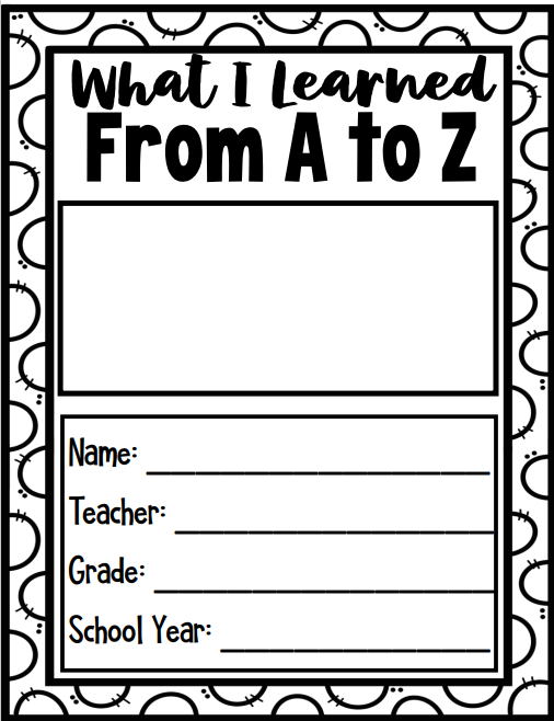 What I Have Learned from A-Z End of the Year Memory Book for ALL AGES ...