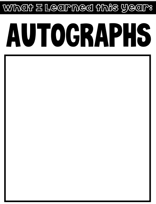 What I Have Learned from A-Z End of the Year Memory Book for ALL AGES ...