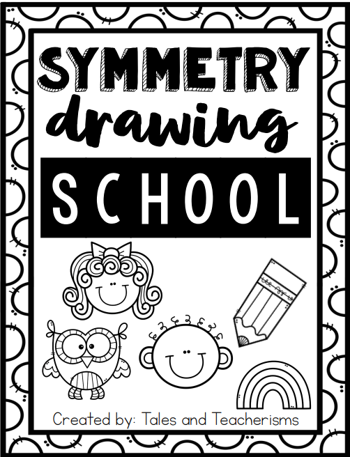 School Symmetry Activity - End of the Year, Math Art, Station Rotation ...