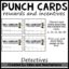 Punch Cards for Rewards and Incentives: Detectives Themed Options ...