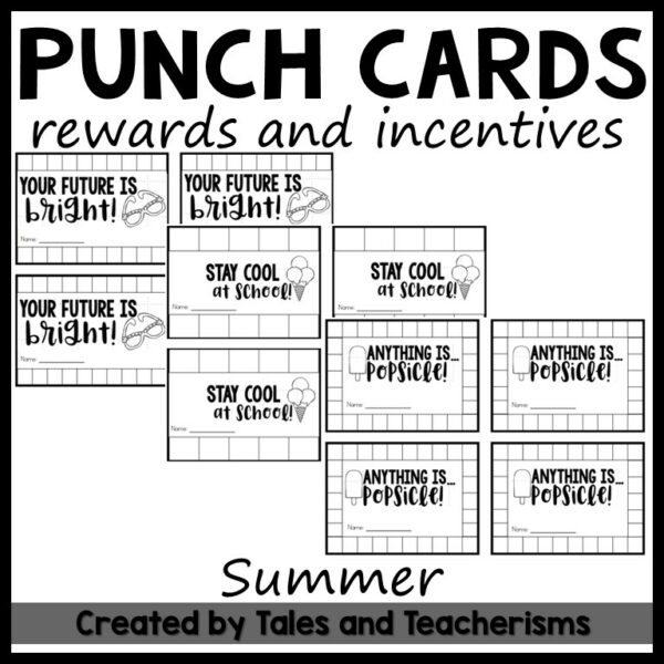 Punch Cards for Rewards and Incentives: Summer Themed Options | Made By ...