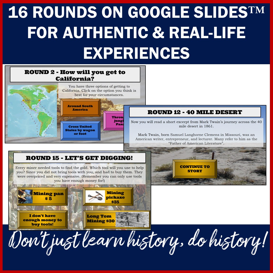 California Gold Rush Westward Expansion: Interactive Decision Making ...