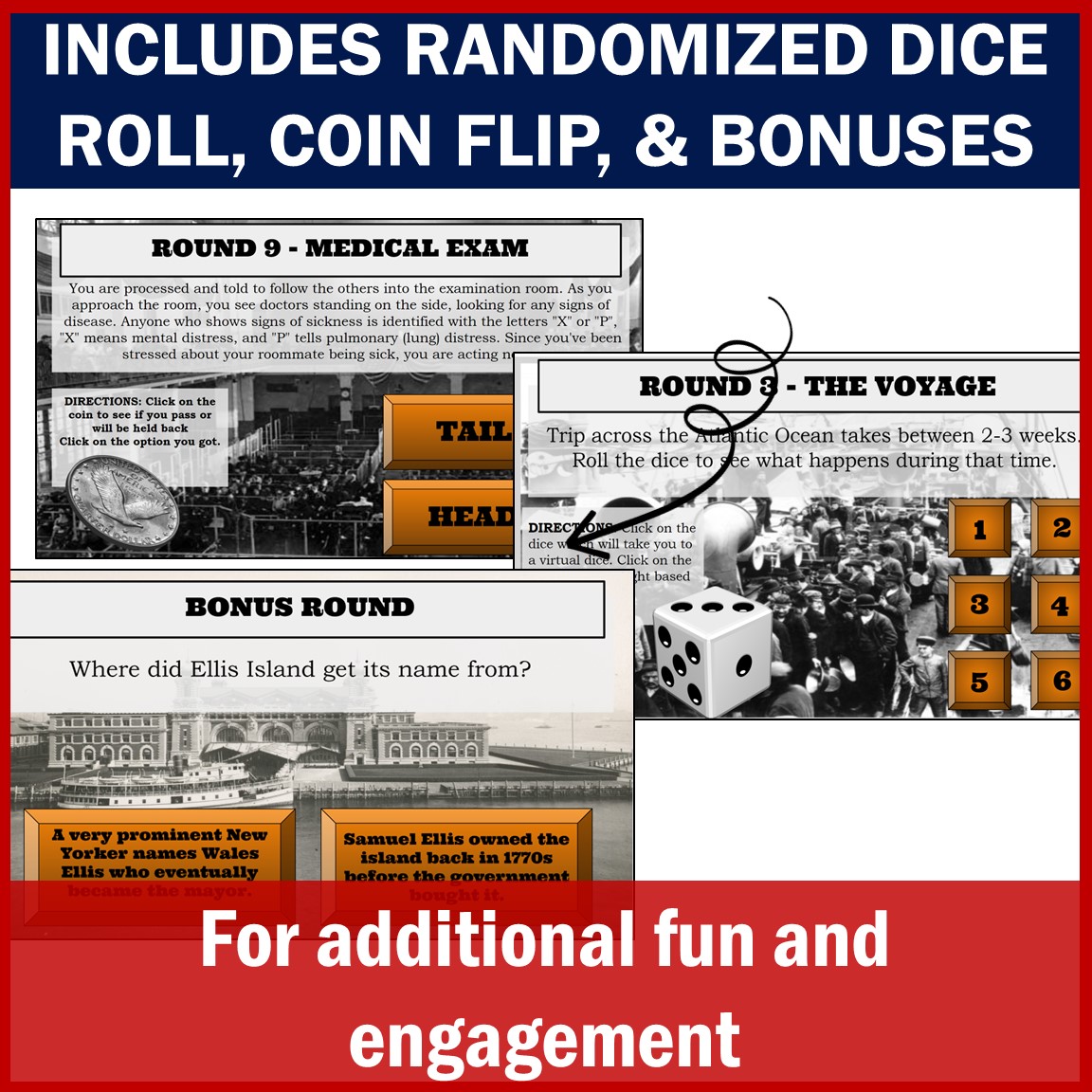Ellis Island and Immigration activities: Simulation Game on American ...