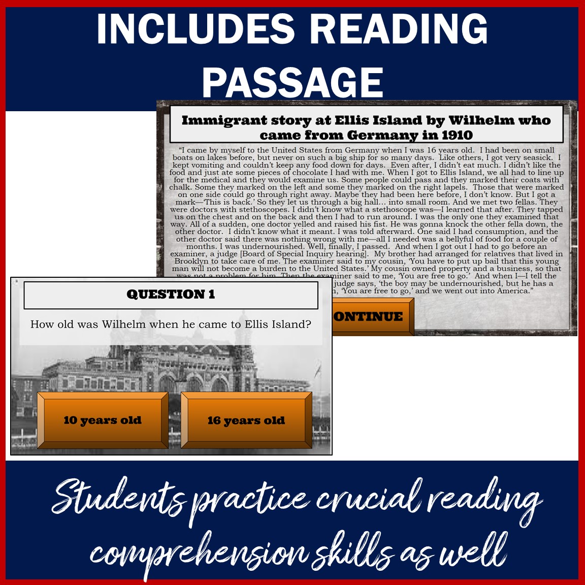 Ellis Island and Immigration activities: Simulation Game on American ...