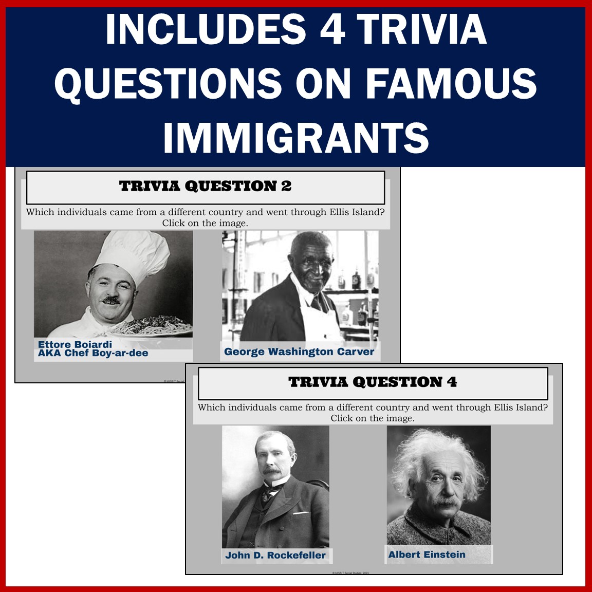 Ellis Island and Immigration activities: Simulation Game on American ...