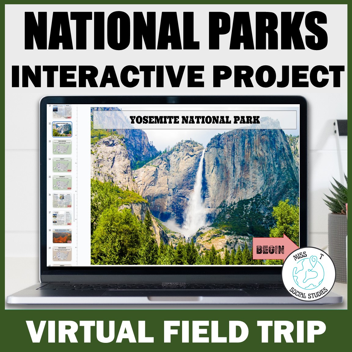 National Parks postcard project: End of the year social studies ...
