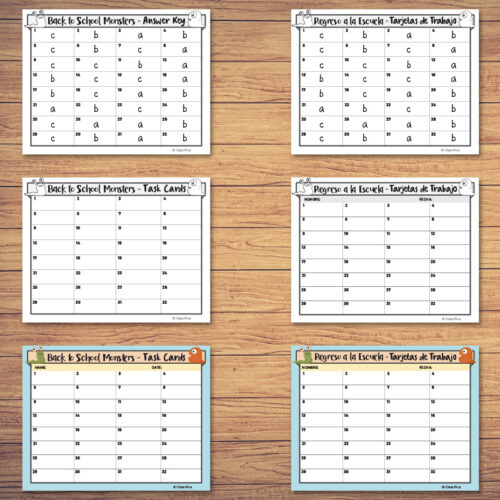 Back to School Monsters Task Cards BUNDLE | Made By Teachers
