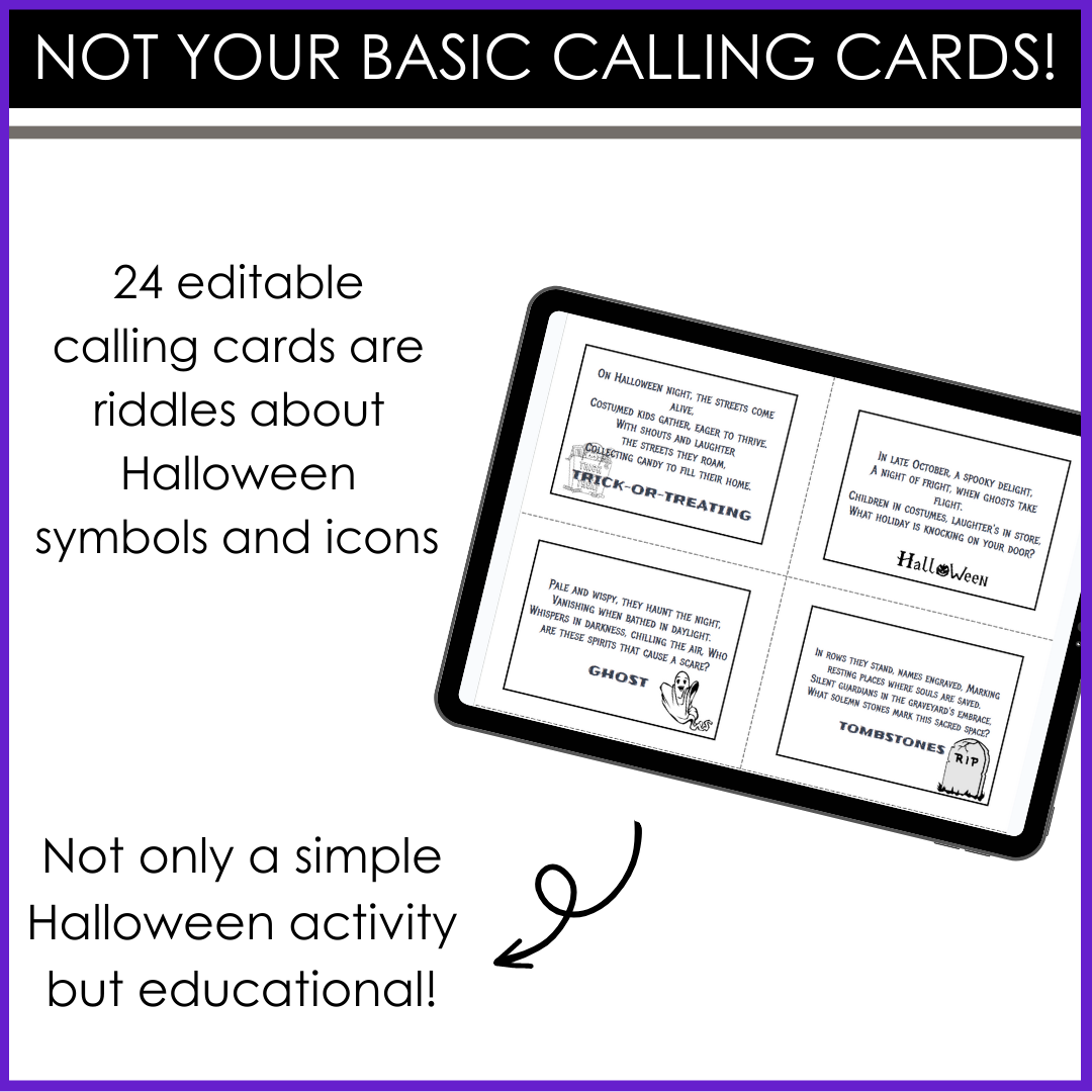 Halloween social studies activities : Symbols and Icons Bingo Game with ...