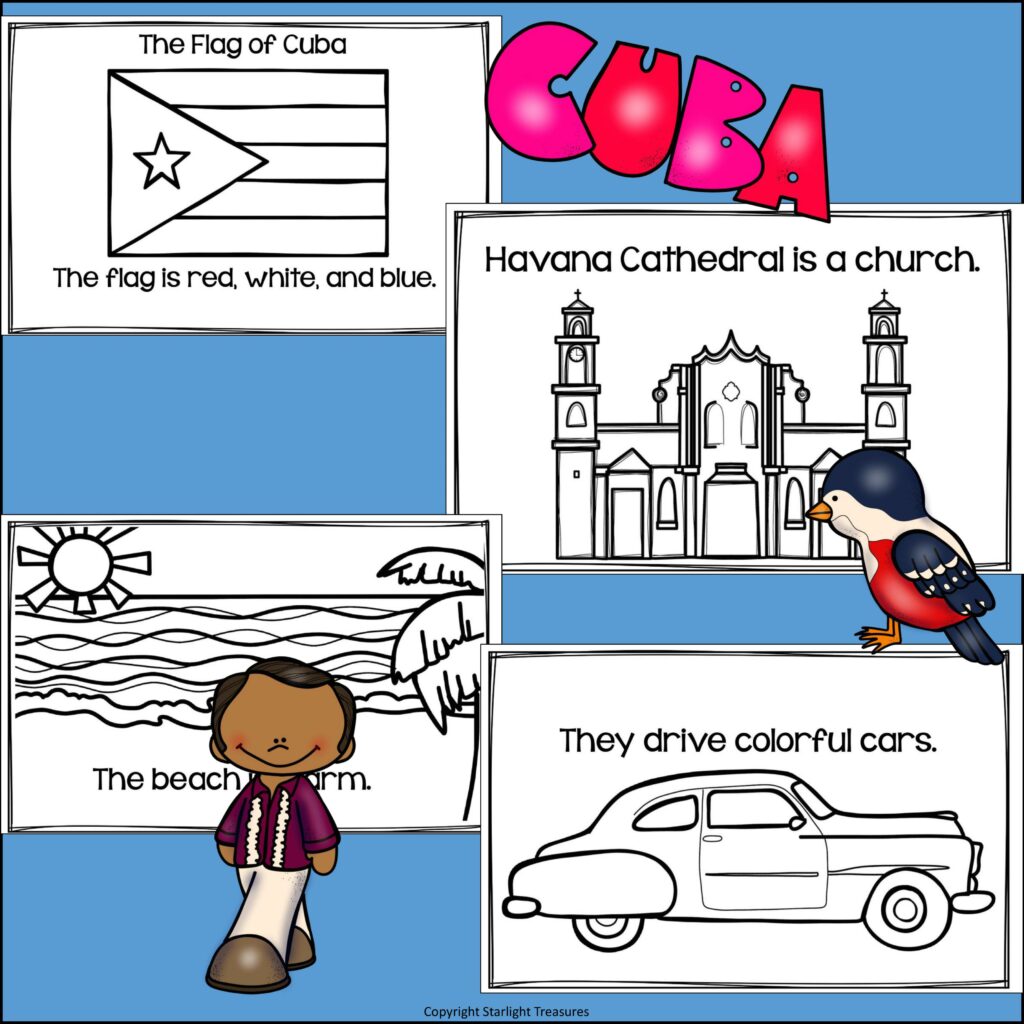 Cuba Mini Book for Early Readers - A Country Study - Made By Teachers