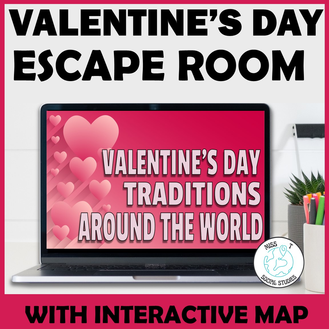 Social Studies Valentine's Day Around the World Activity: Digital ...