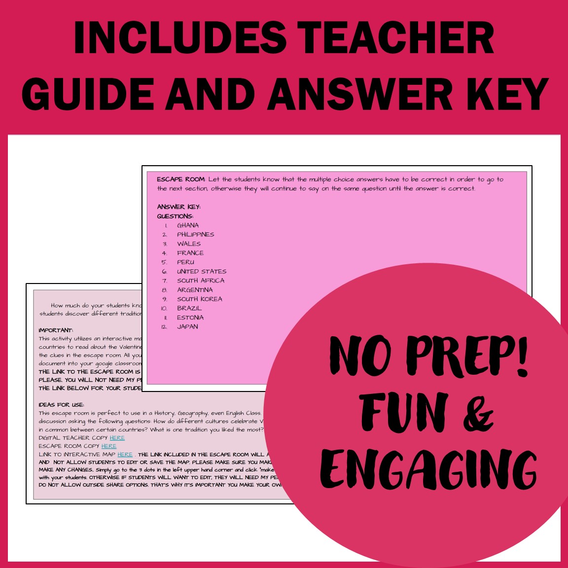 Social Studies Valentine's Day Around the World Activity: Digital ...