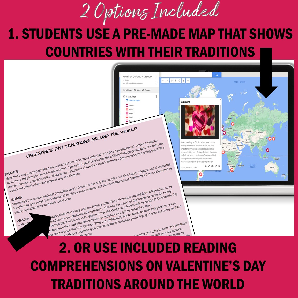 Valentine's Day Around the World Mini Escape Activity : Social studies ...