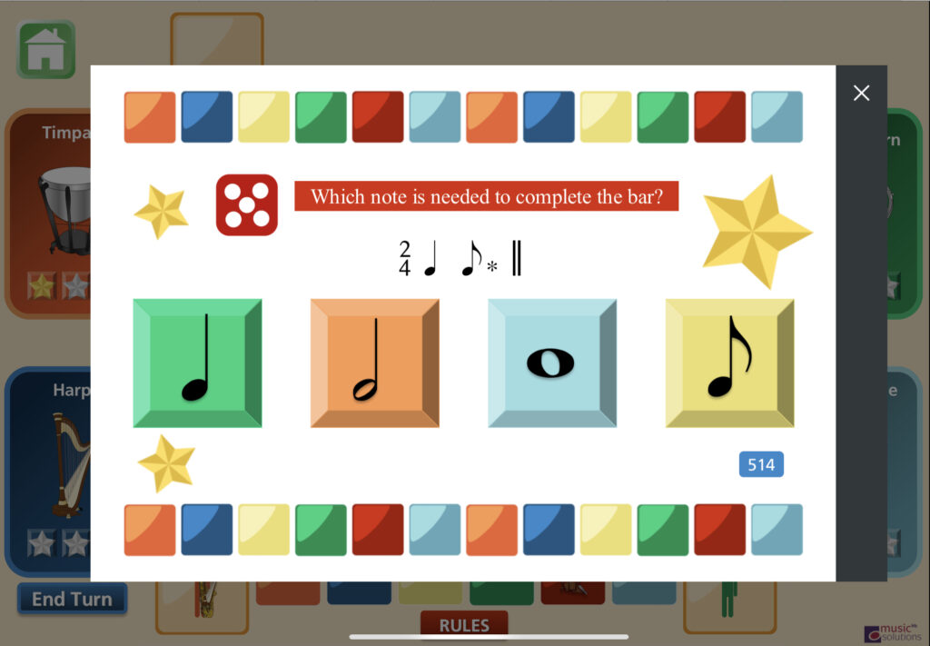 Andante Music Digital Board Game US | Made By Teachers