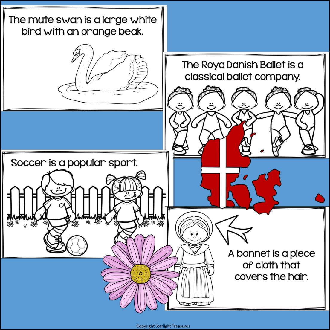 Denmark Mini Book for Early Readers - A Country Study | Made By Teachers