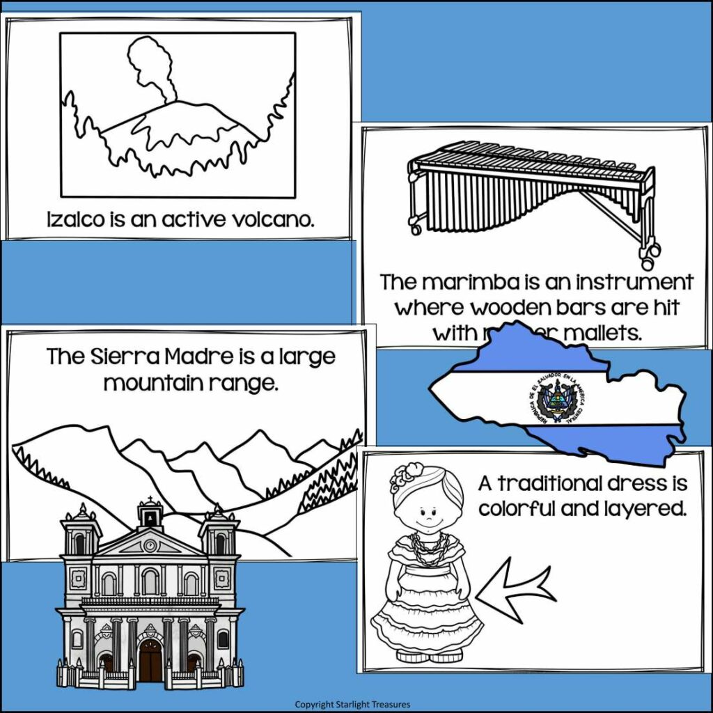 El Salvador Mini Book for Early Readers - A Country Study - Made By ...