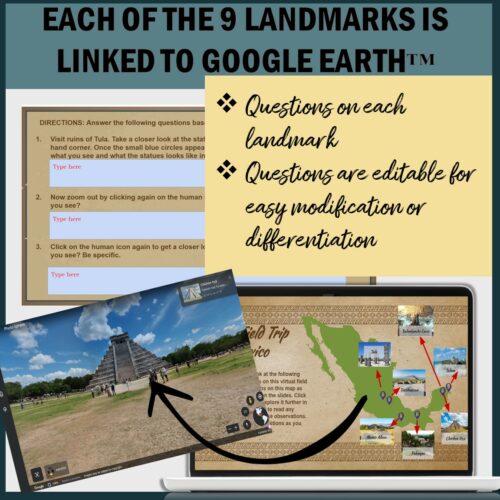 Mesoamerica Maya, Inca, Aztecs Virtual Field Trip with Interactive Map ...