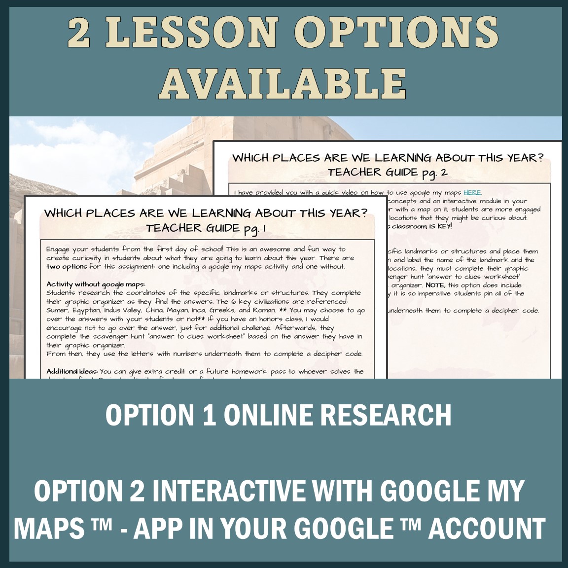 End or beginning of year social studies activities: Ancient ...