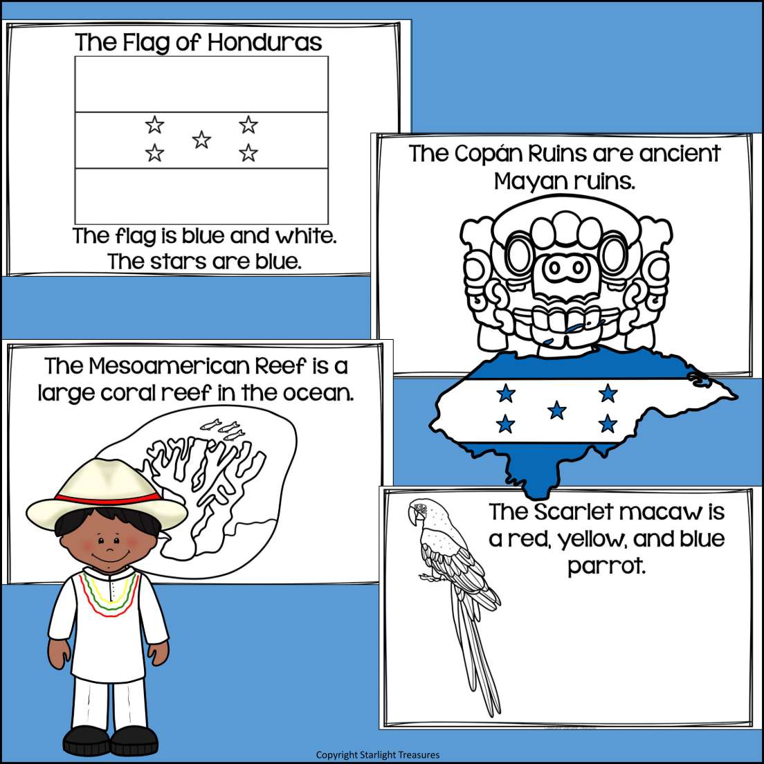 Honduras Mini Book for Early Readers - A Country Study | Made By Teachers