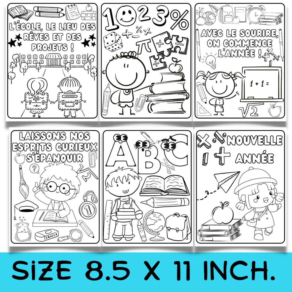 French Back To School Coloring Pages | Rentrée scolaire Coloriage ...