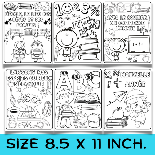 French Back To School Coloring Pages | Rentrée scolaire Coloriage ...