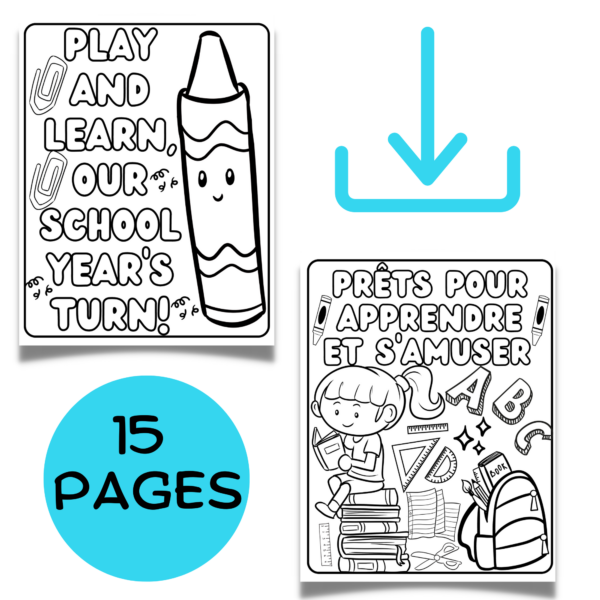 French Back To School Coloring Pages | Rentrée scolaire Coloriage ...