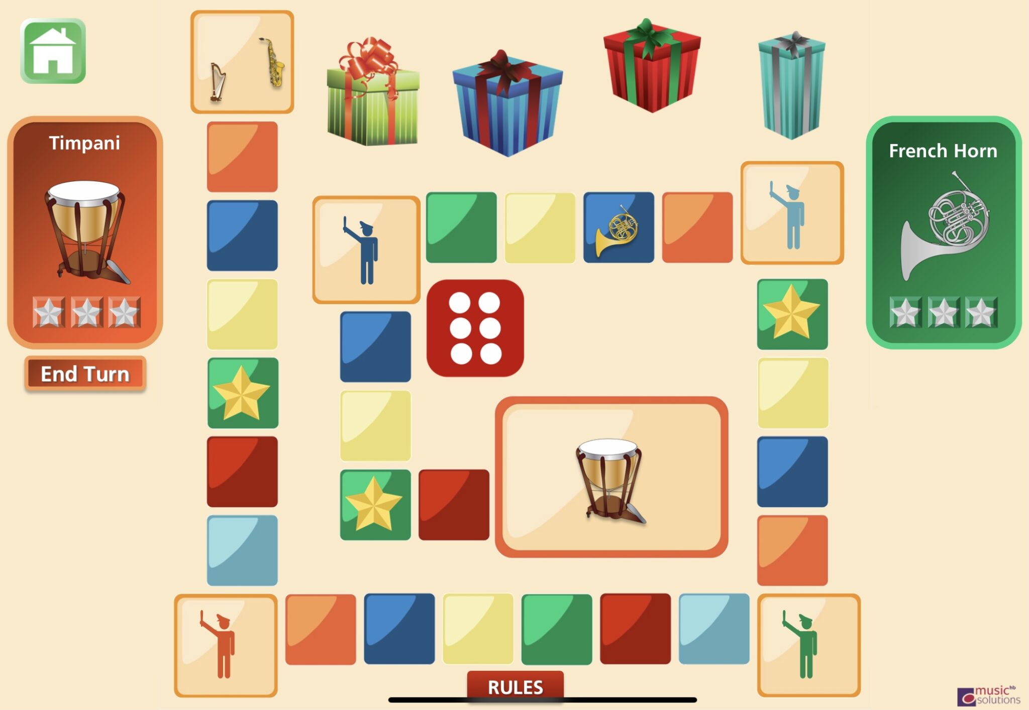Christmas Andante Music Digital Board Game UK | Made By Teachers