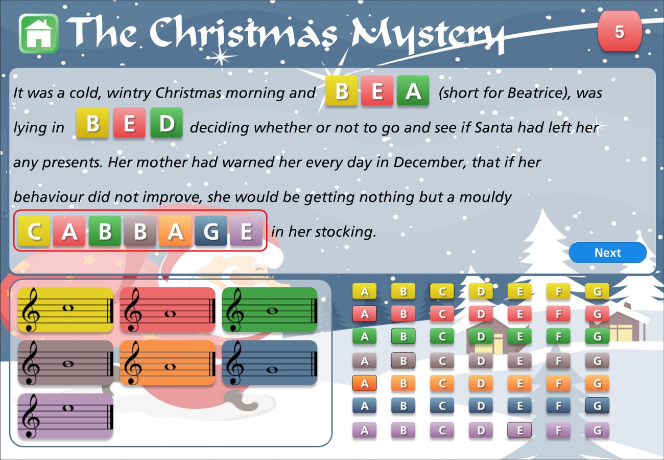 Christmas Music Interactive and Printable Egg Nog Mystery UK | Made By ...