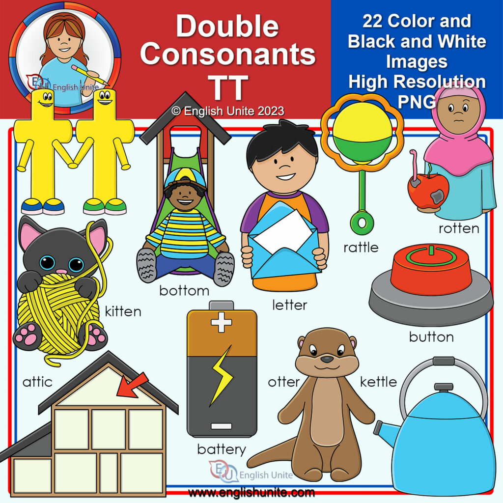 Clip Art - Double Consonants TT | Made By Teachers