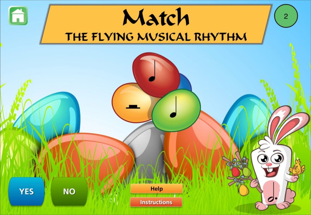 Easter Flying Rhythms Interactive Music Games | Made By Teachers