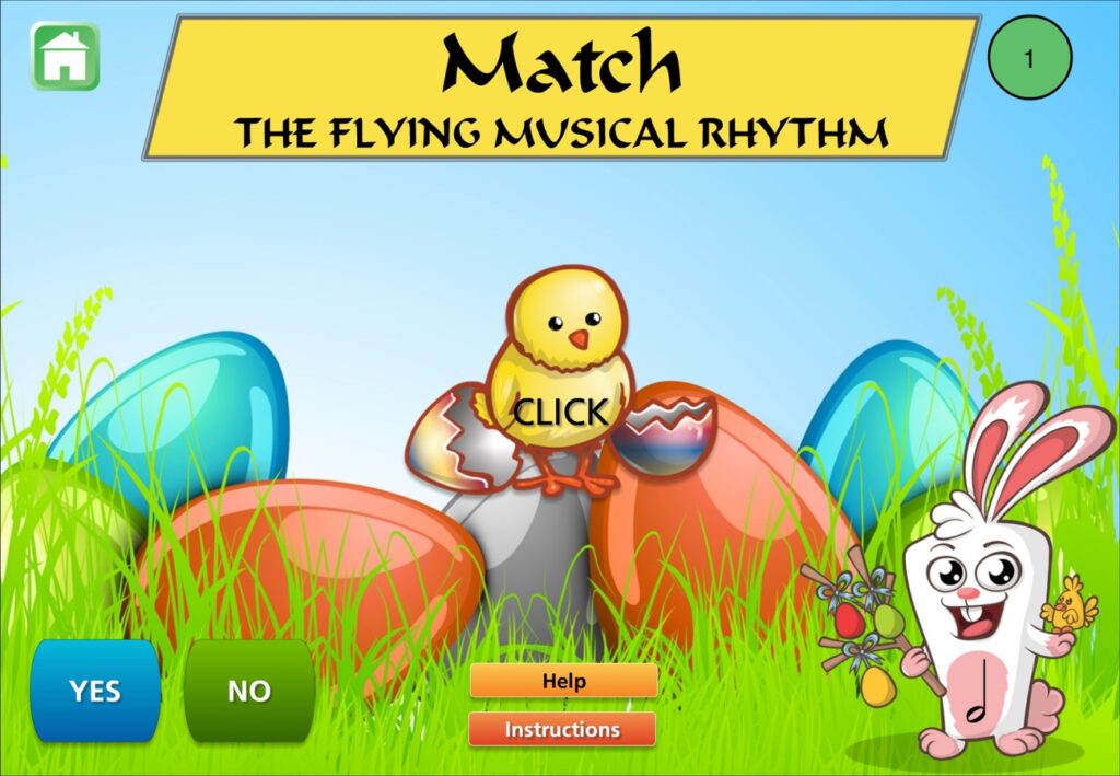 Easter Flying Rhythms Interactive Music Games | Made By Teachers