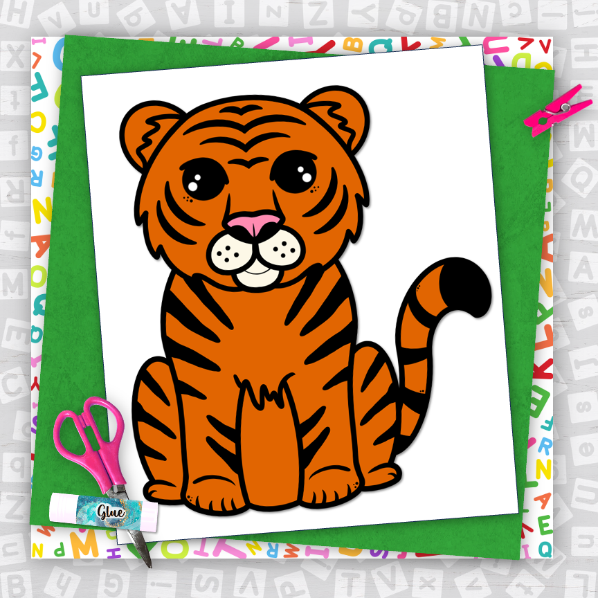 Tiger Craft | Zoo Animals | Rainforest Animals | Letter T | Made By ...