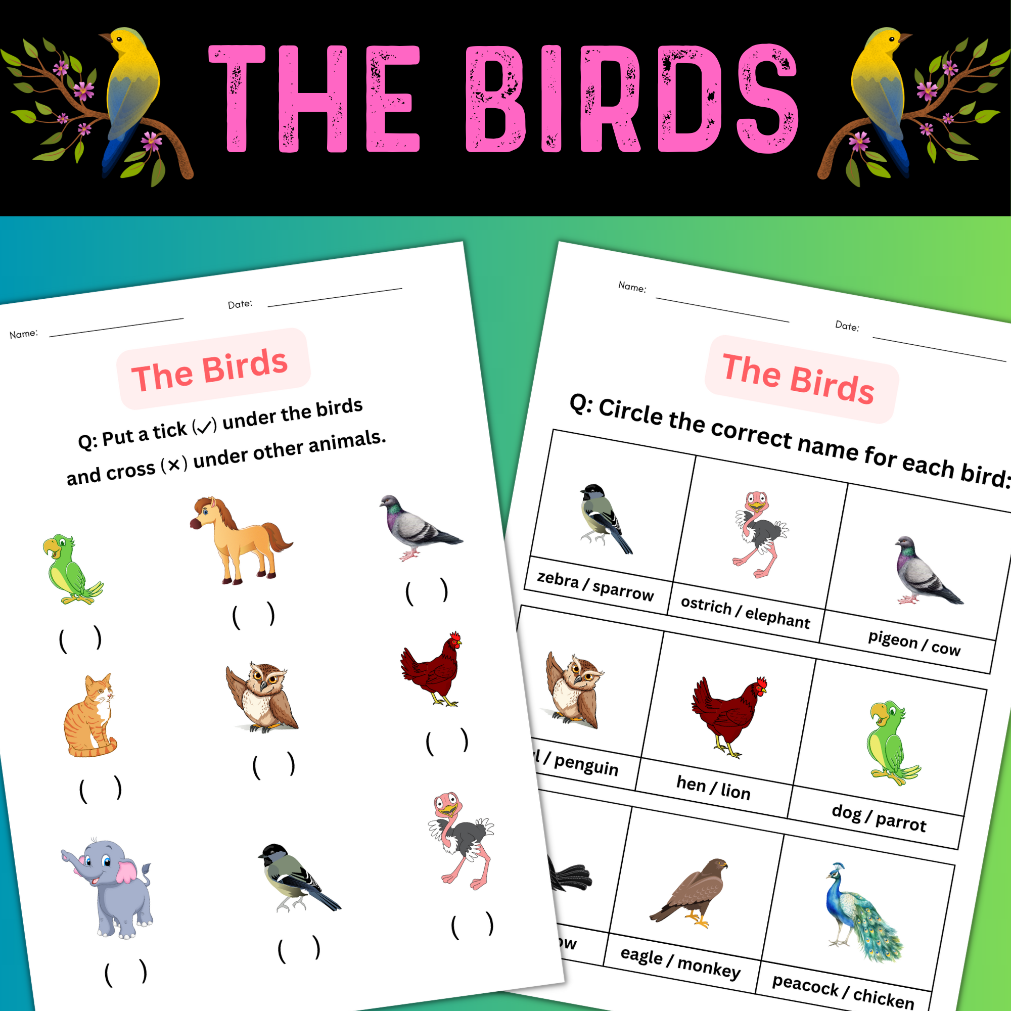 printable color identification - matching colors worksheets for ...