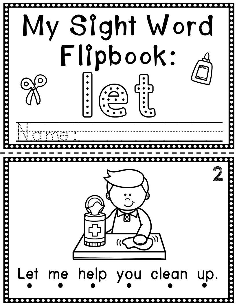 Sight Word Flip Book (Flipbook) - LET | Made By Teachers