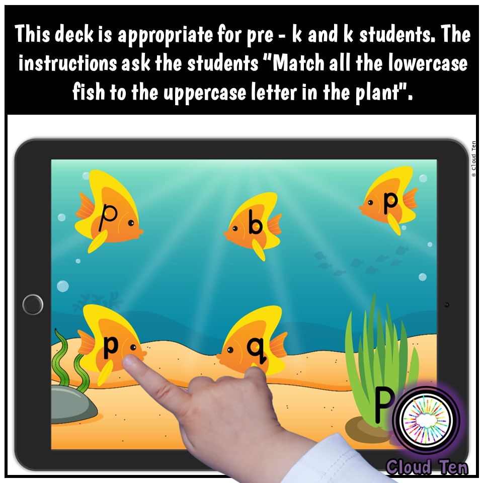 Letter matching Digital Task Cards | BOOM CARDS™ | Made By Teachers