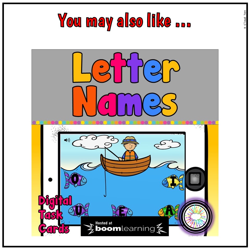 Letter matching Digital Task Cards | BOOM CARDS™ | Made By Teachers