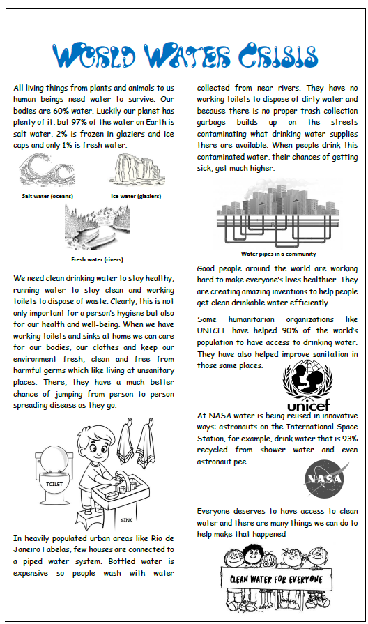 SDG (sustainable Development Goals #6 - Clear Water and Sanitation ...