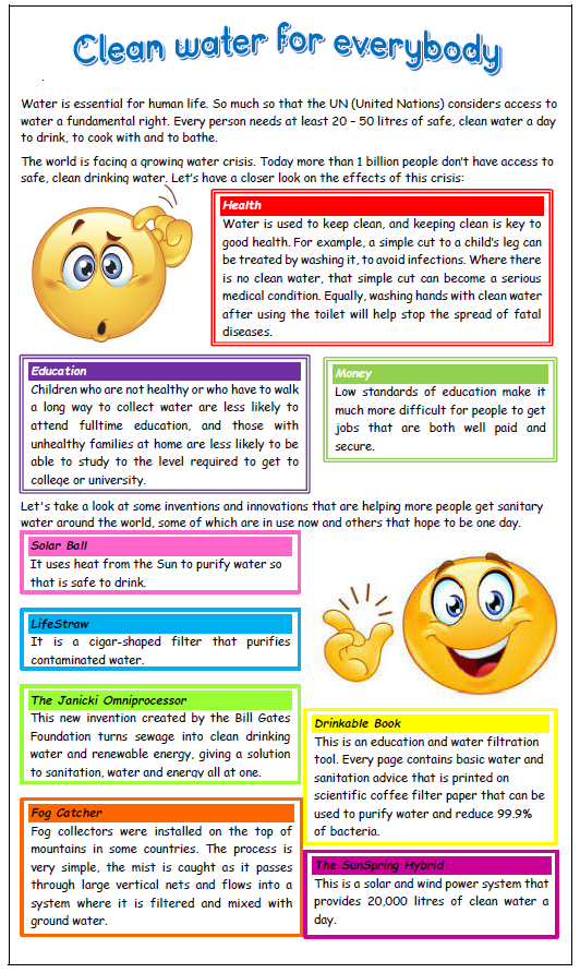 SDG (sustainable Development Goals #6 - Clear Water and Sanitation ...