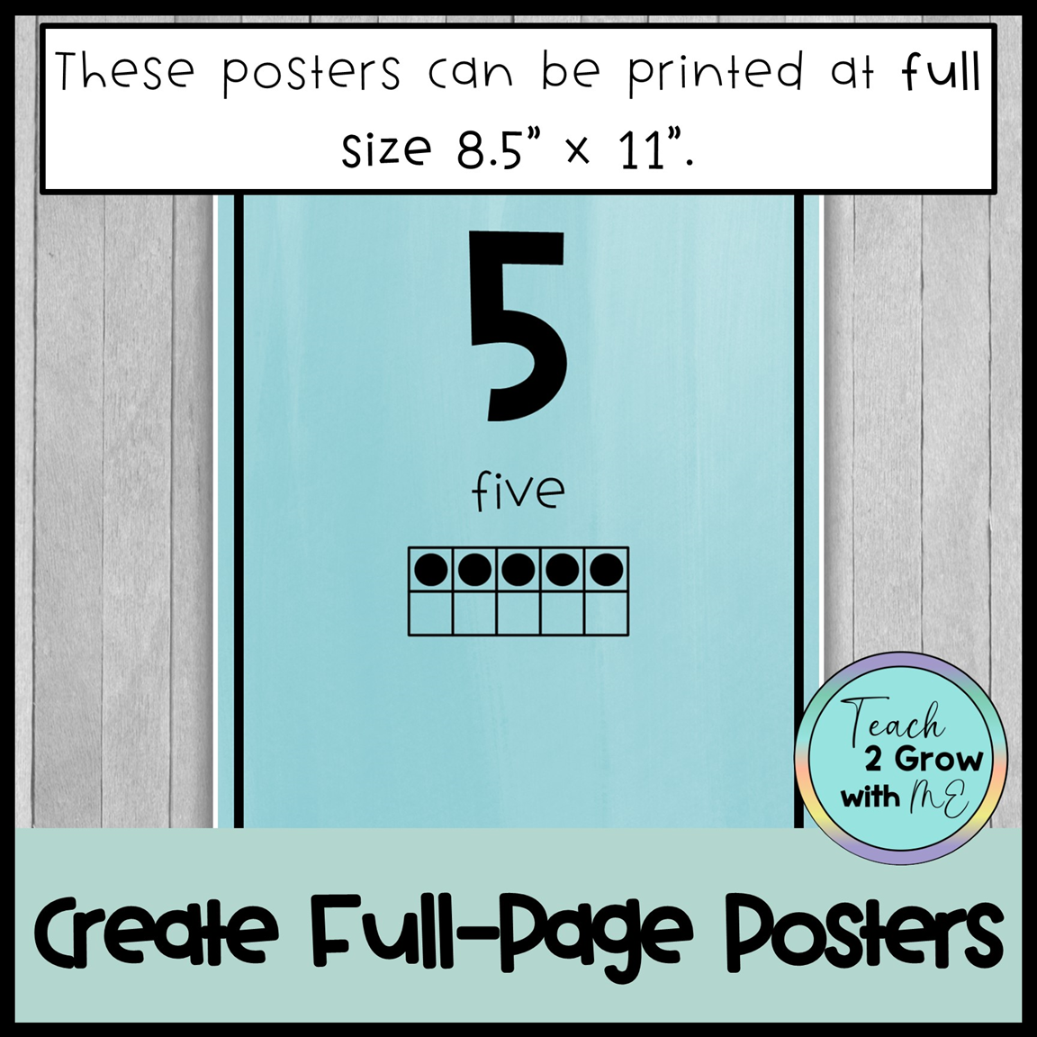 Number Posters 0-30 Boho Rainbow Classroom Decor | Made By Teachers