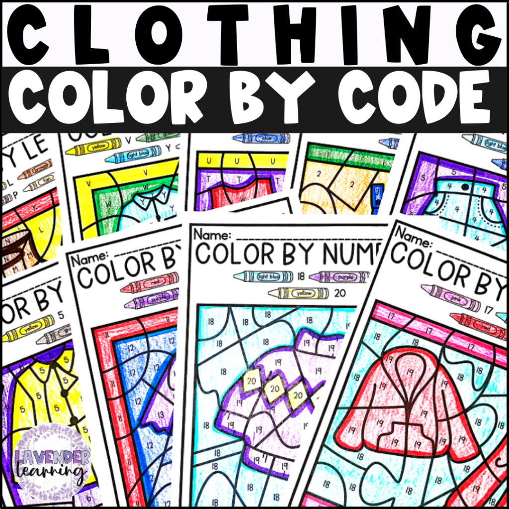 Clothing Color by Code - Clothing Color by Number - Clothing Color by ...