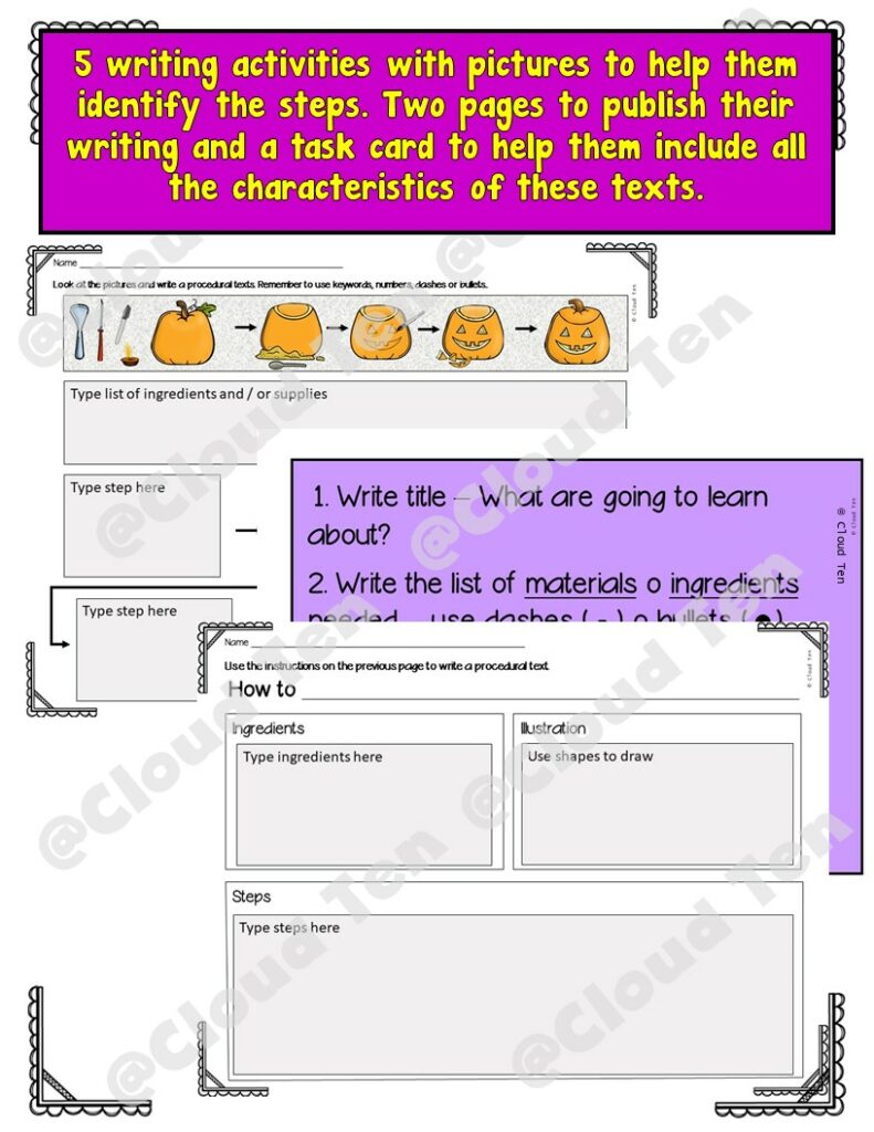 Procedural Texts in Google Slides™ | Made By Teachers
