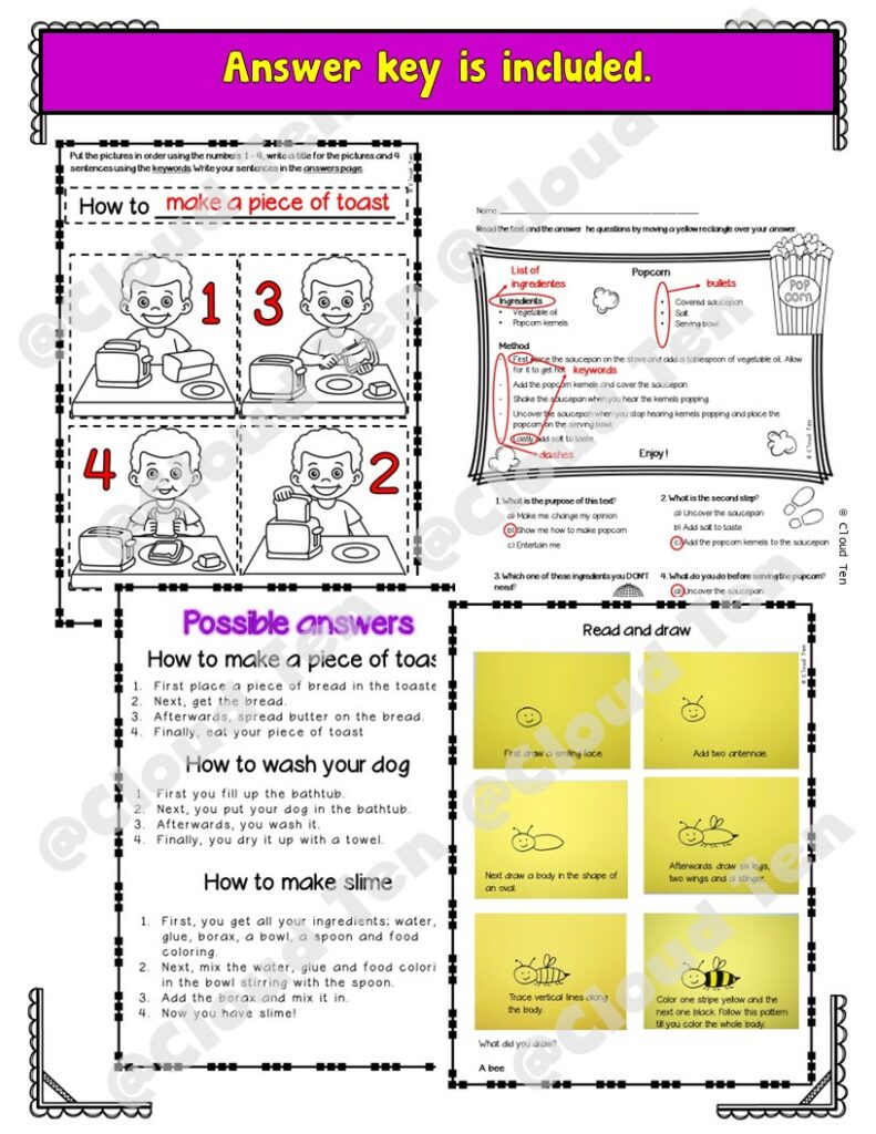 Procedural Texts in Google Slides™ | Made By Teachers